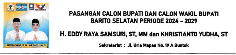 Visi Misi EDDY RAYA SAMSURI - KHRISTIANTO YUDHA Calon BUPATI DAN WAKIL ...